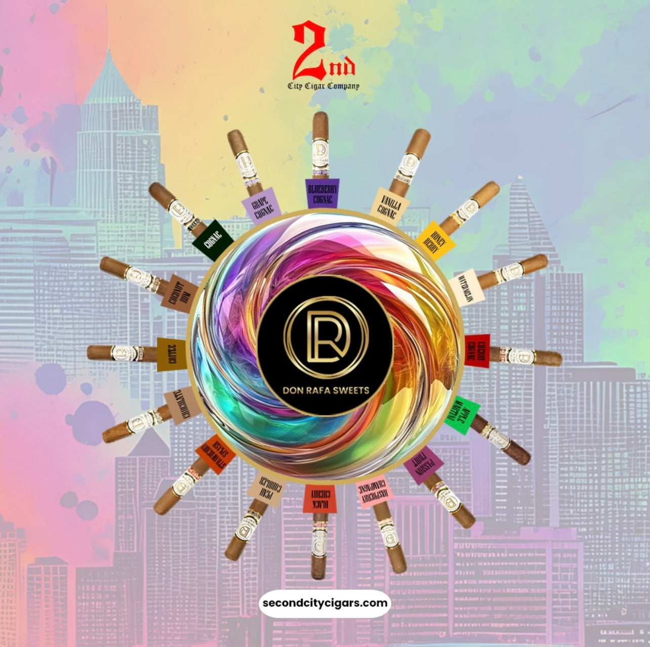 Don Rafa- Sweets (16 flavors) 6x50 Toro – Black Box Cigar Club
